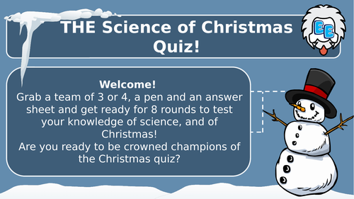 THE Ultimate Science of Christmas Quiz | Teaching Resources