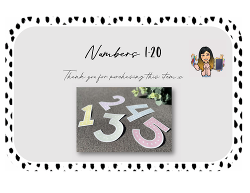 Numbers 1-20 Wall Display - Pastel | Teaching Resources