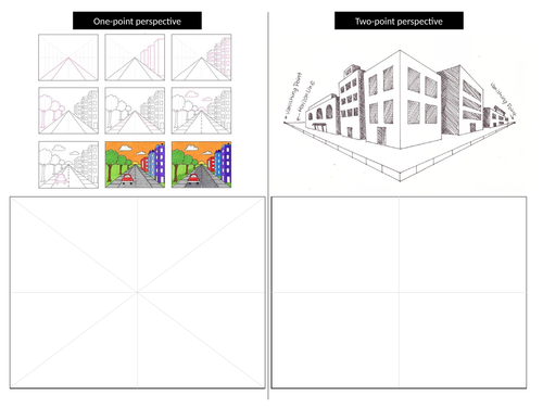 One and Two Point Perspective (Impressionist Landscapes) | Teaching ...