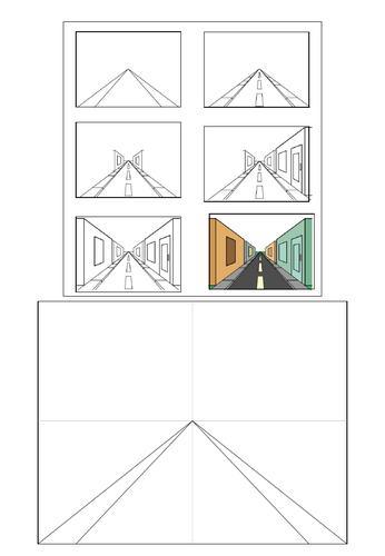 One and Two Point Perspective (Impressionist Landscapes) | Teaching ...