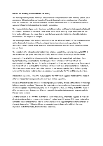 Memory Essays AQA Psychology A-Level Bundle | Teaching Resources