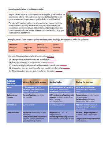GCSE Spanish Revision Booster. Viva all modules. | Teaching Resources