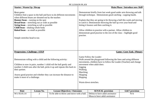 P.E. Physical education Lessons Planning Years 1 to 6 | Teaching Resources