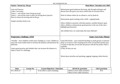P.E. Physical education Lessons Planning Years 1 to 6 | Teaching Resources