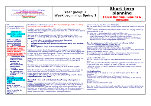 P.E. Physical education Lessons Planning Years 1 to 6 | Teaching Resources