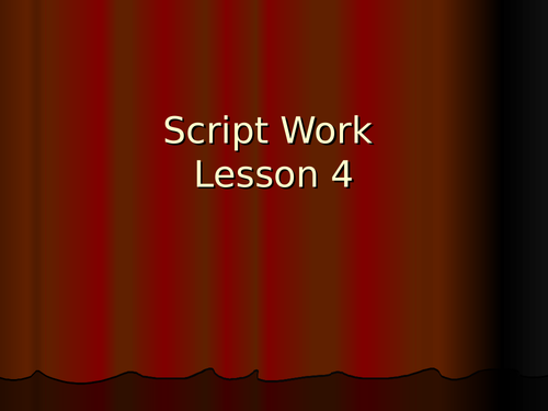 Script Scheme of Work - Drama Key Stage 3 | Teaching Resources