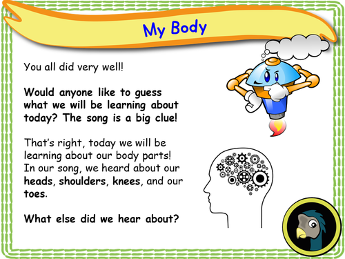 Naming Body Parts - EYFS PSHE | Teaching Resources