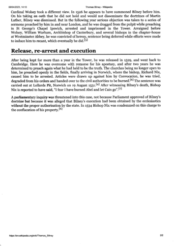 Thomas Bilney (c.1495-1531) English Christian Martyr | Teaching Resources