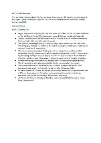 Film Music Questions and Answers | Teaching Resources