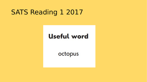 Year 2 SATs practice and revision Reading paper 1 guided reading ...