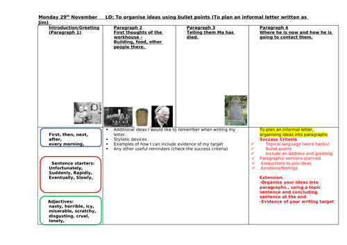 English Planning - Street Child - Victorians - Week 5 | Teaching Resources
