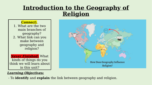 The Geography of Religion SEQUENCE OF 12 LESSONS | Teaching Resources
