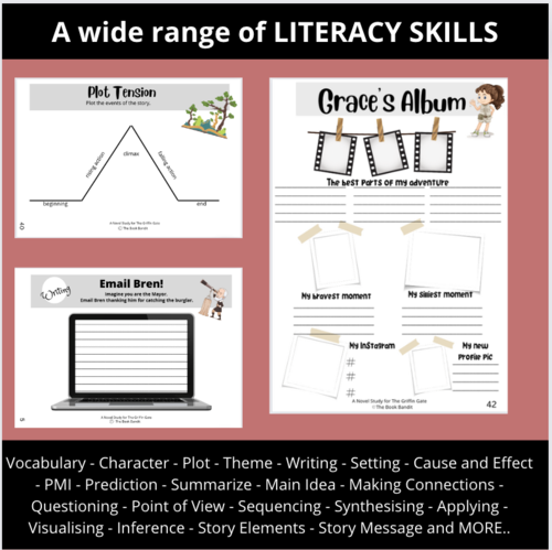 THE GRIFFIN GATE by Vashti Hardy NOVEL STUDY and Reading Comprehension ...
