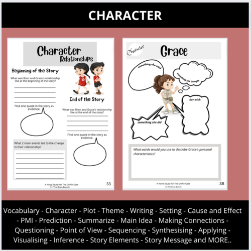 THE GRIFFIN GATE by Vashti Hardy NOVEL STUDY and Reading Comprehension ...