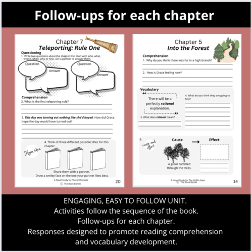 THE GRIFFIN GATE by Vashti Hardy NOVEL STUDY and Reading Comprehension ...