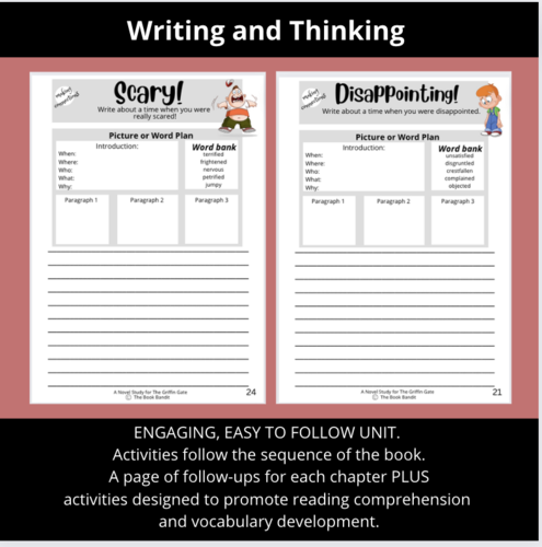 THE GRIFFIN GATE by Vashti Hardy NOVEL STUDY and Reading Comprehension ...