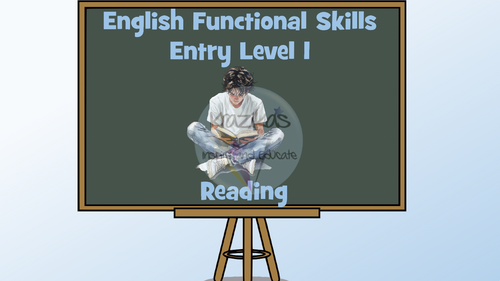 English Functional Skills - Entry Level 1 - Reading Powerpoint Lesson ...