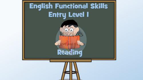 English Functional Skills - Entry Level 1 - Reading Powerpoint Lesson ...