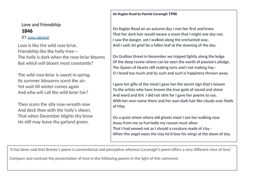 AQA A level Unseen Poetry Revision | Teaching Resources