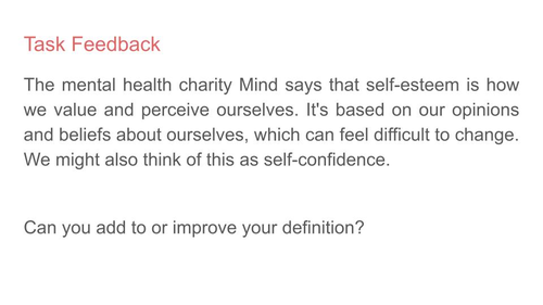 Anxiety / Self Esteem Mental Health PSHE | Teaching Resources