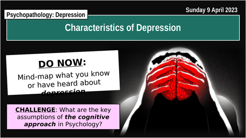 A-Level Psychology - CHARACTERISTICS OF DEPRESSION [Psychopathology ...