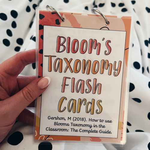 Bloom's Taxonomy Flash Cards | Teaching Resources