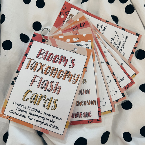 Bloom's Taxonomy Flash Cards | Teaching Resources