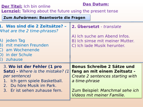 German - Stimmt! 1 Kapitel 3: Freizeit juhu - Powerpoints & Resources ...