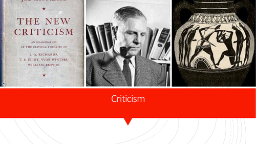 New Criticism - Literary Analysis Presentation | Teaching Resources