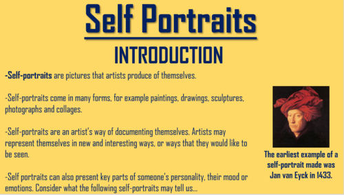 Picasso Self-Portrait Project - Lessons 1 and 2! | Teaching Resources