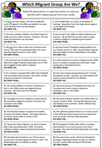 Migrants in Britain Revision Resources Pack - GCSE History Edexcel ...