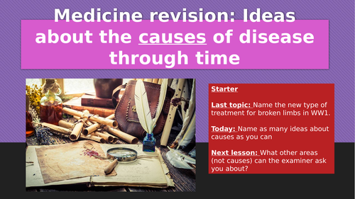 GCSE Medicine - Causes revision lesson | Teaching Resources