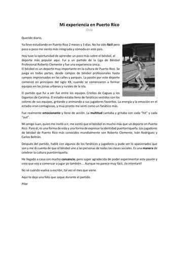 Spanish ab initio Paper 2 Reading comprehension exam practice ...