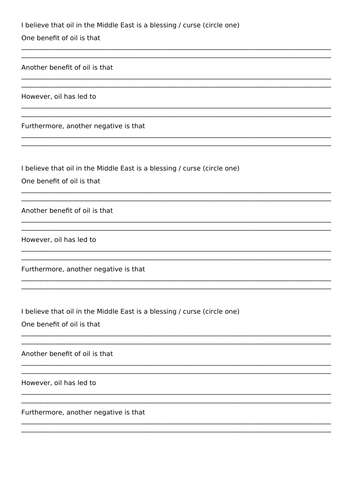 KS3 Middle East SoW - Free | Teaching Resources