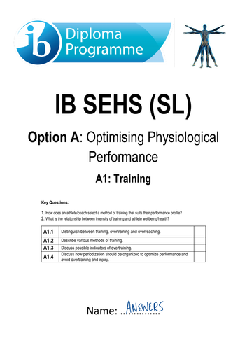 Option A - IB SEHS (SL) | Teaching Resources