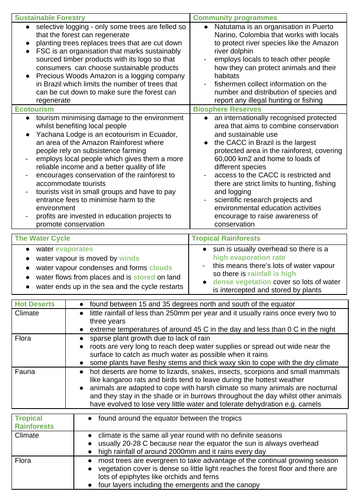 GCSE geography OCR B sustainable ecosystems notes | Teaching Resources GCSE geography OCR B sustainable ecosystems notes | Teaching Resources