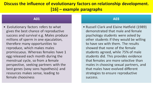 Evolutionary explanations for partner preferences - AQA A Level ...
