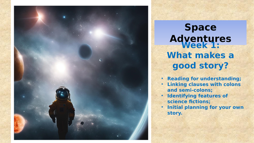 Space Adventure Stories - Week 1 of 4, Reading and Writing Y5/6 ...