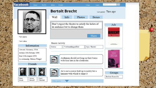 Brecht - Fame & Celebrity | Teaching Resources