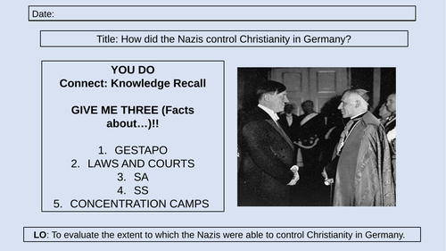 FULL SOW LESSONS AND ASSESSMENTS Edexcel GCSE History Weimar and Nazi ...