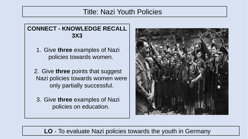 FULL SOW & LESSONS FOR Edexcel GCSE History Weimar & Nazi Germany Topic ...