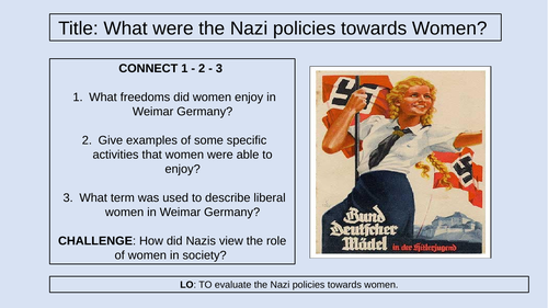 FULL SOW & LESSONS FOR Edexcel GCSE History Weimar & Nazi Germany Topic ...