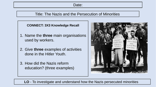 FULL SOW & LESSONS FOR Edexcel GCSE History Weimar & Nazi Germany Topic ...