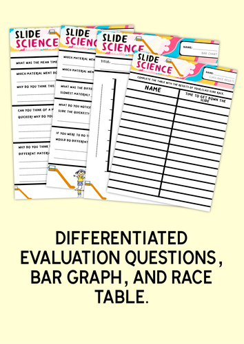 Slide Science Investigation - Friction - Forces and Motion | Teaching ...
