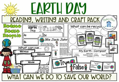 Earth Day Reading Writing and Craft | Teaching Resources