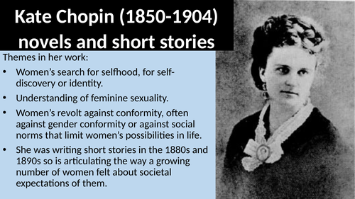 Kate Chopin's The Story of an Hour mini unit and teacher notes ...