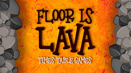 Floor is Lava- times table games x2-x12 (11 games included!) | Teaching ...