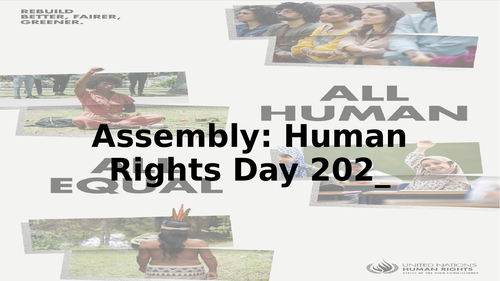 Human Rights Day Assembly | Teaching Resources