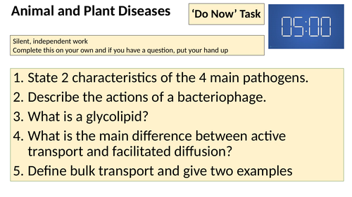 OCR A-Level Biology Communicable Diseases | Teaching Resources