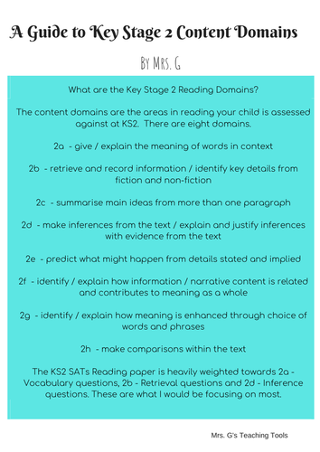 A Guide to the KS2 Content Domains | Teaching Resources